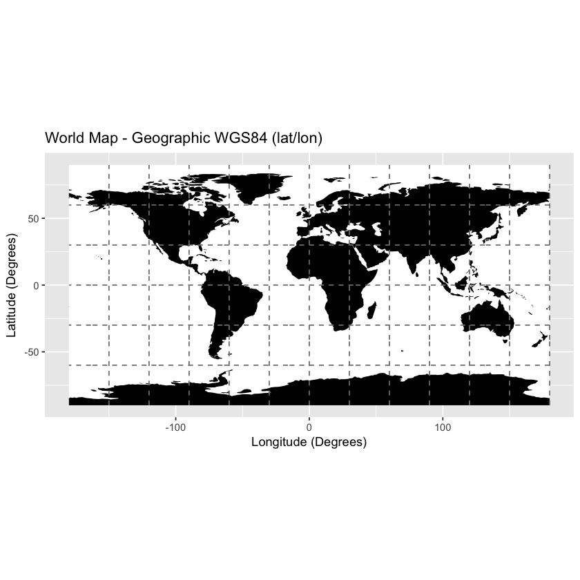 GIS With R: Projected vs Geographic Coordinate Reference Systems ... GIS With R: Projected vs Geographic Coordinate Reference Systems ...